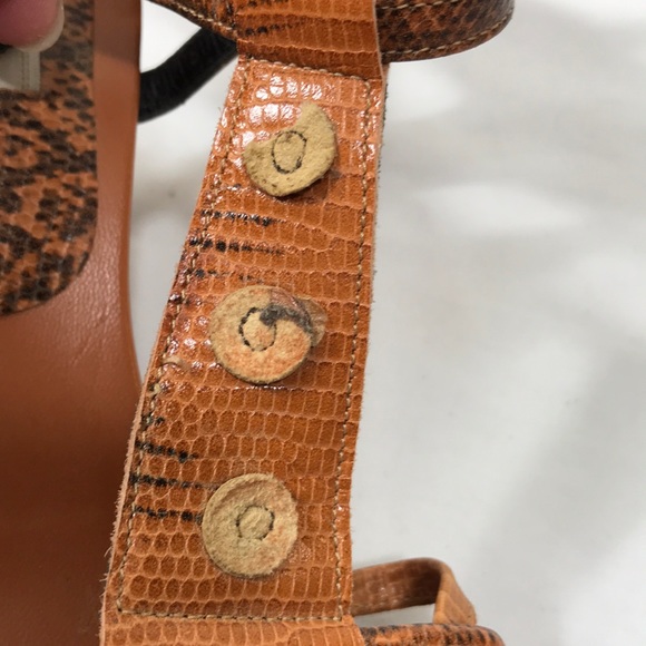 Furla | Shoes | Furla Python Snakeskin Strappy Heels 37 | Poshmark